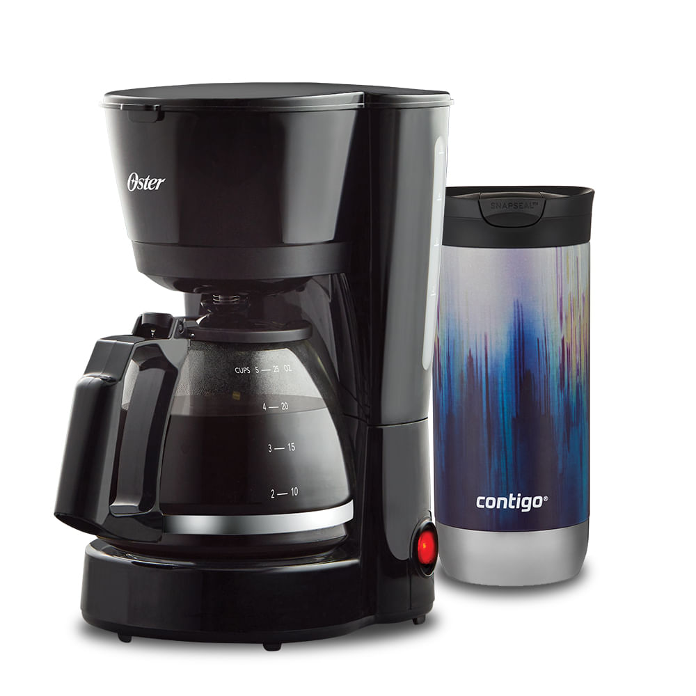 Kit Cafetera Oster® de 5 tazas con filtro permanente BVSTDC05 y 1 Mug ...