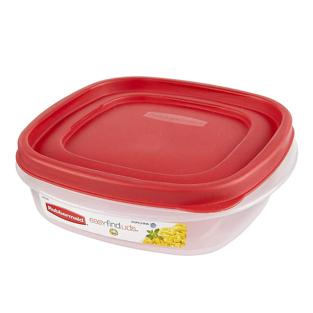 Hermético Rubbermaid Easy Find Lids Cuadrado para Sandwich 708ml