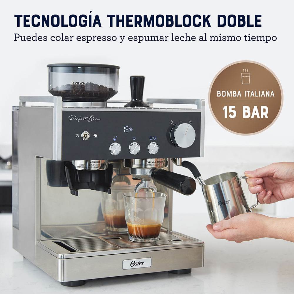 Oster® Cafetera para Espresso Perfect Brew BVSTEM7400