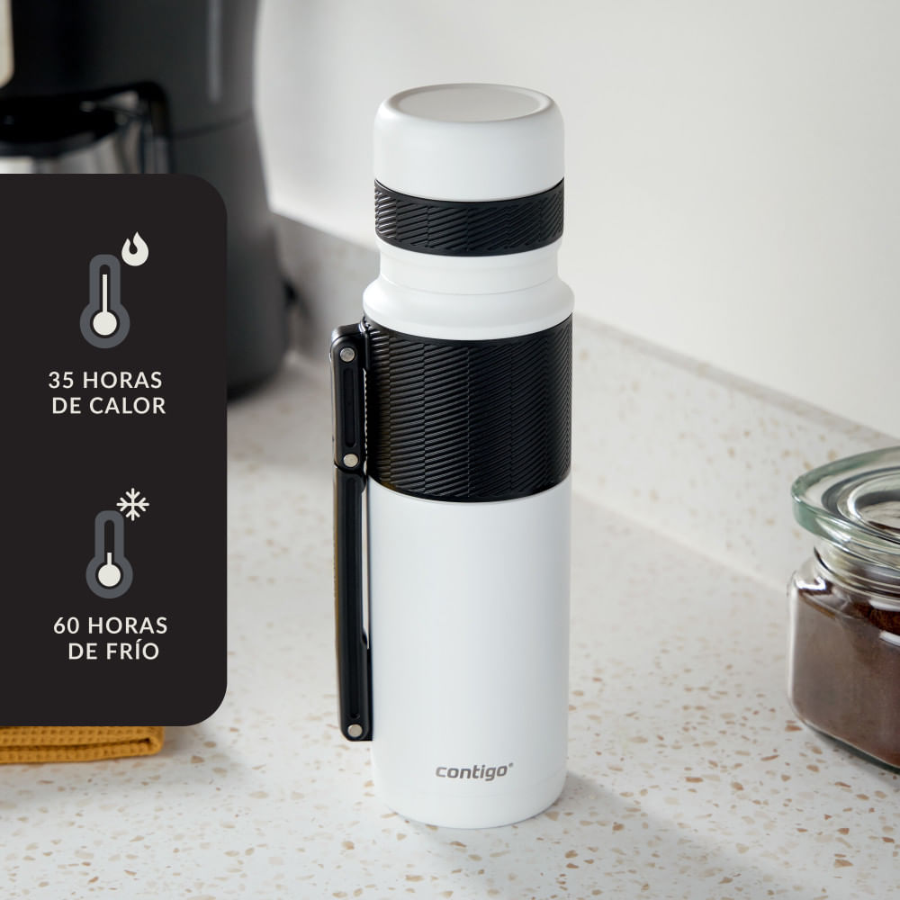 Termo al vacío Contigo® Thermalock, 1,182 ml, color blanco